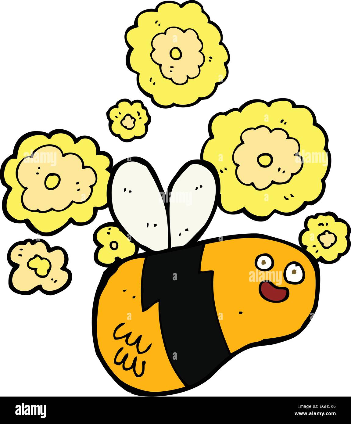 Cartoon flying bee hi-res stock photography and images - Alamy
