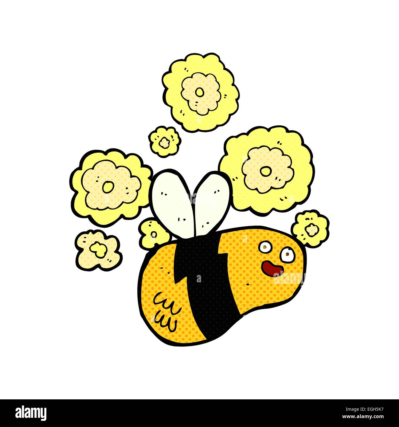cartoon flying bee Stock Vector Image & Art - Alamy
