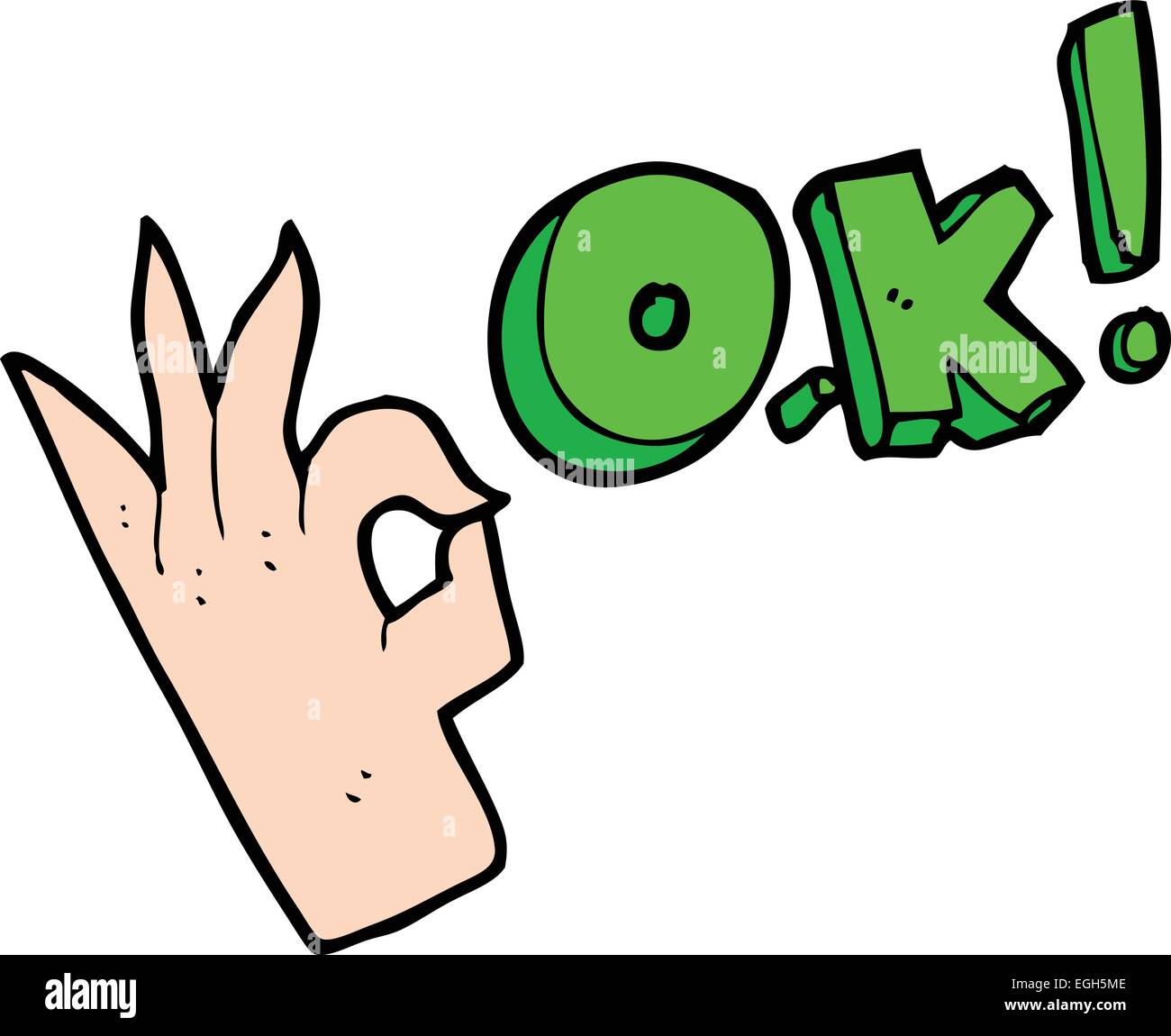 cartoon symbol for Okay Stock Vector Image & Art - Alamy