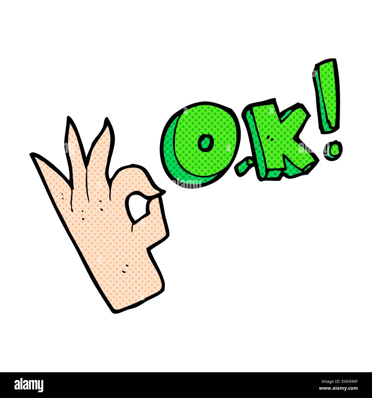 cartoon symbol for Okay Stock Vector Image & Art - Alamy