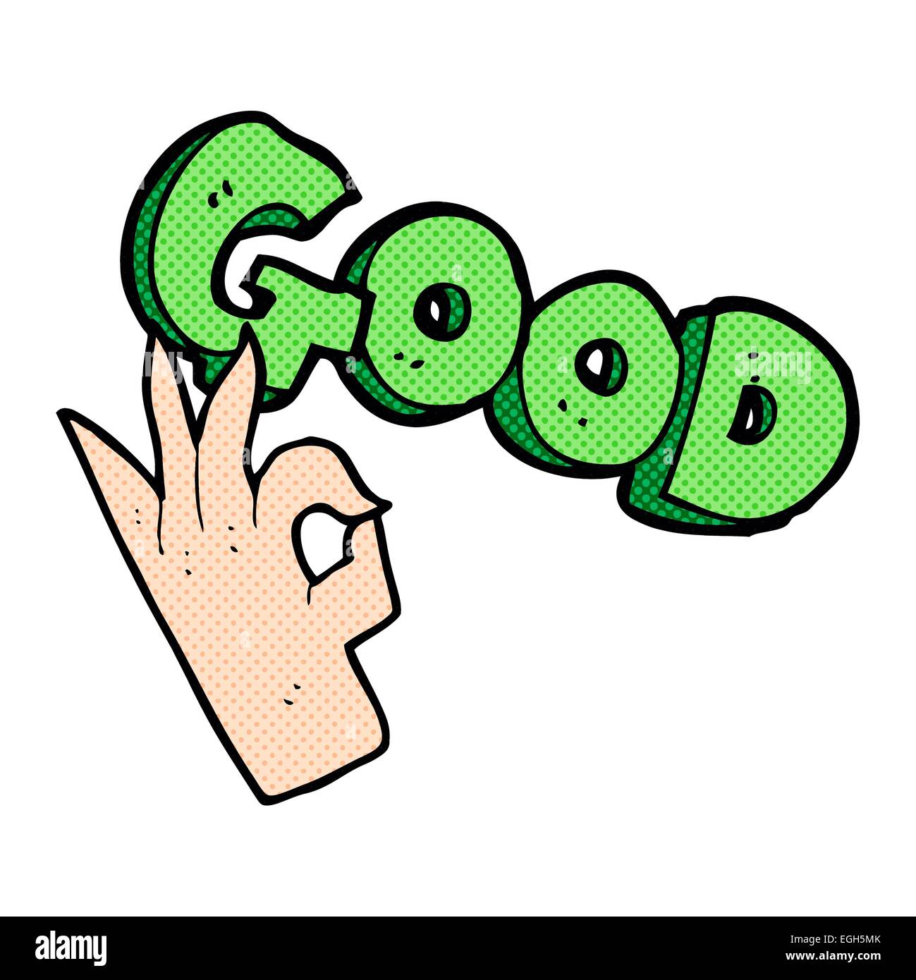 cartoon good symbol with hand Stock Vector Image & Art - Alamy