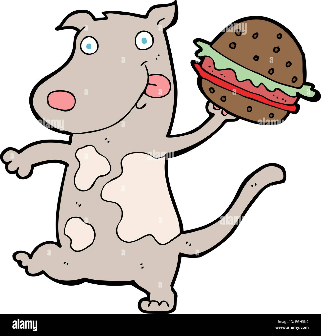 Cartoon hungry dog burger hi-res stock photography and images - Alamy
