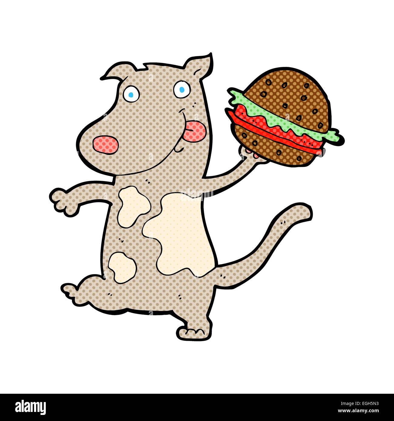 Cartoon hungry dog burger hi-res stock photography and images - Alamy