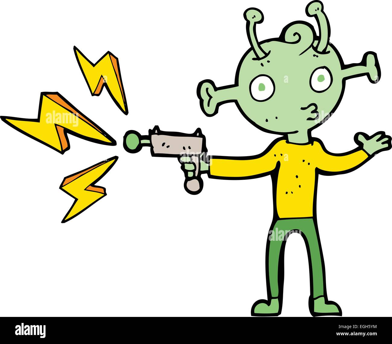 cartoon space alien Stock Vector Image & Art - Alamy