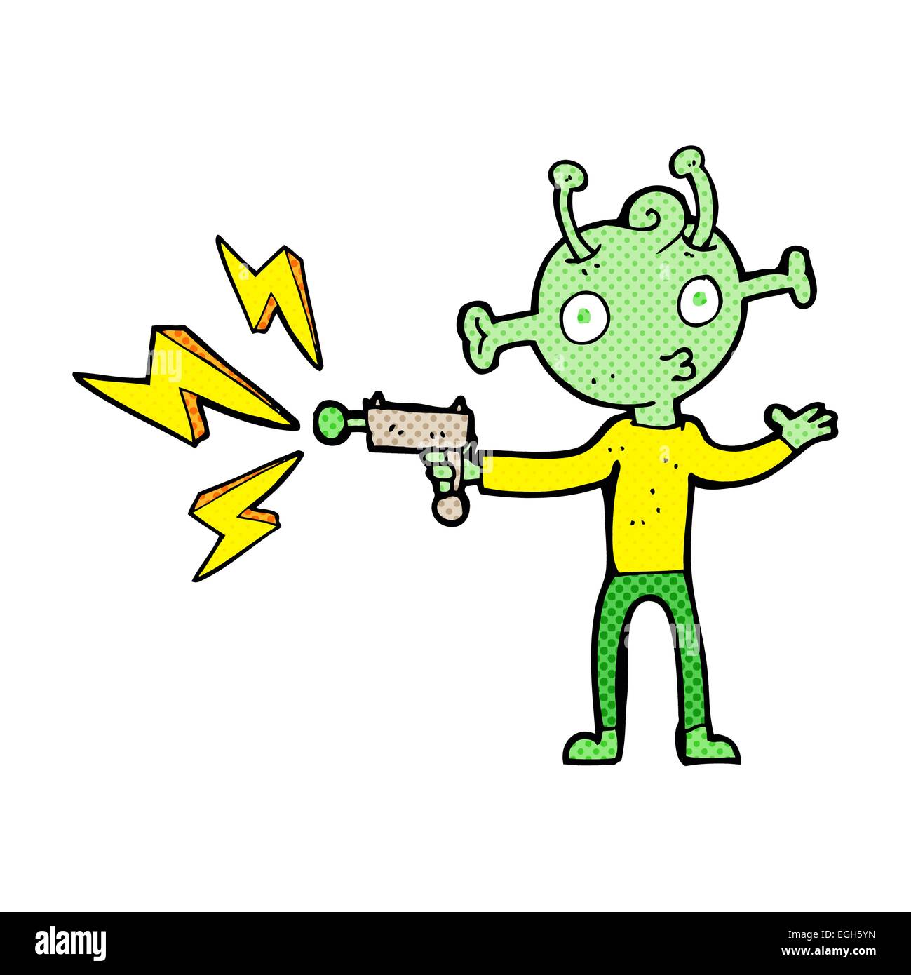 cartoon space alien Stock Vector Image & Art - Alamy