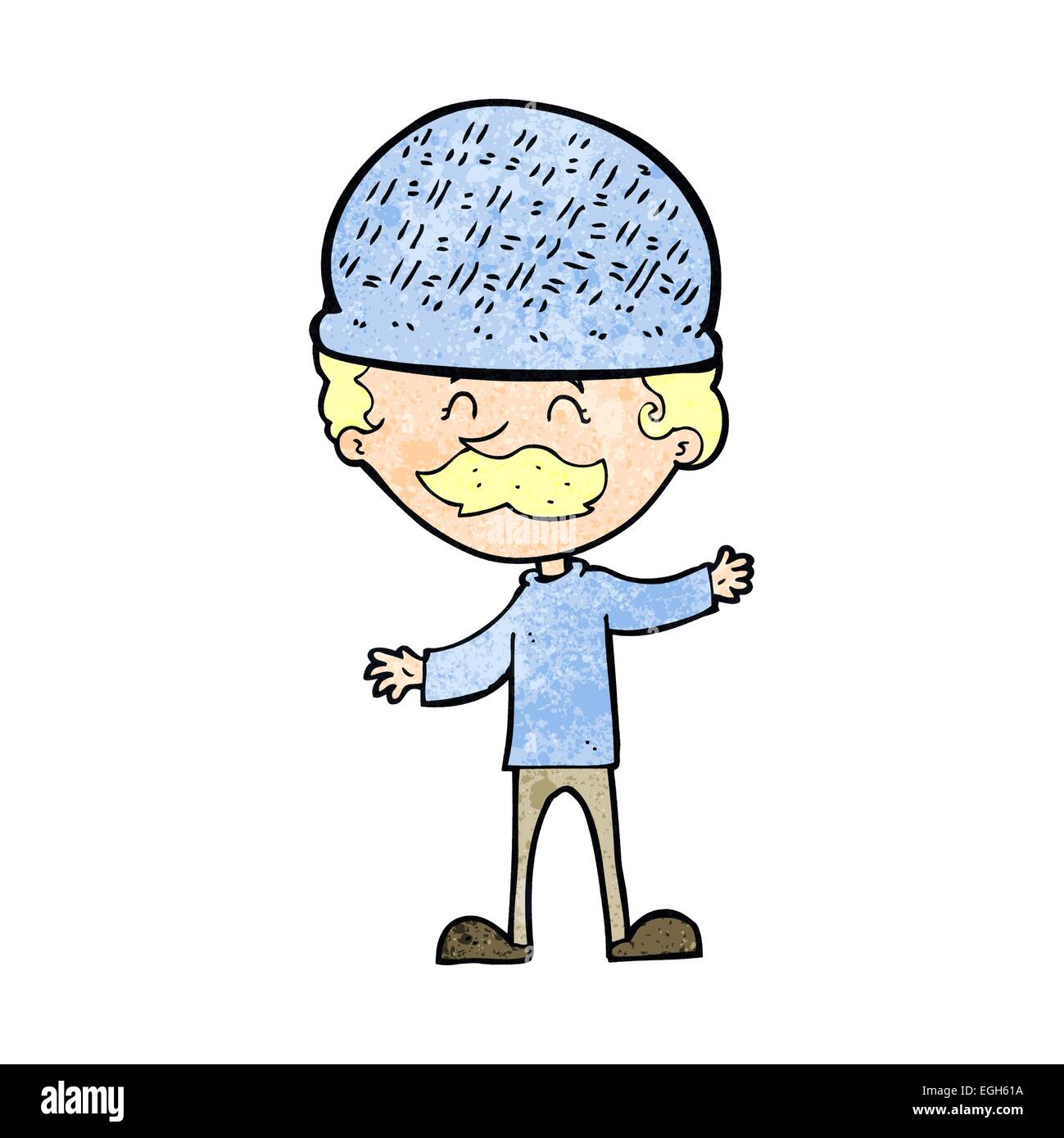 cartoon man wearing hat Stock Vector Image & Art - Alamy