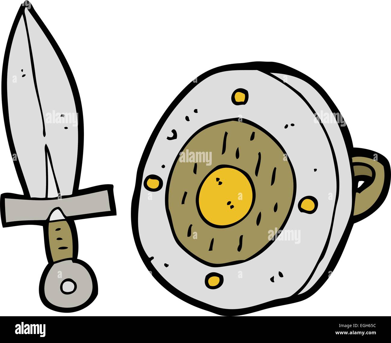 cartoon sword and shield Stock Vector Image & Art - Alamy
