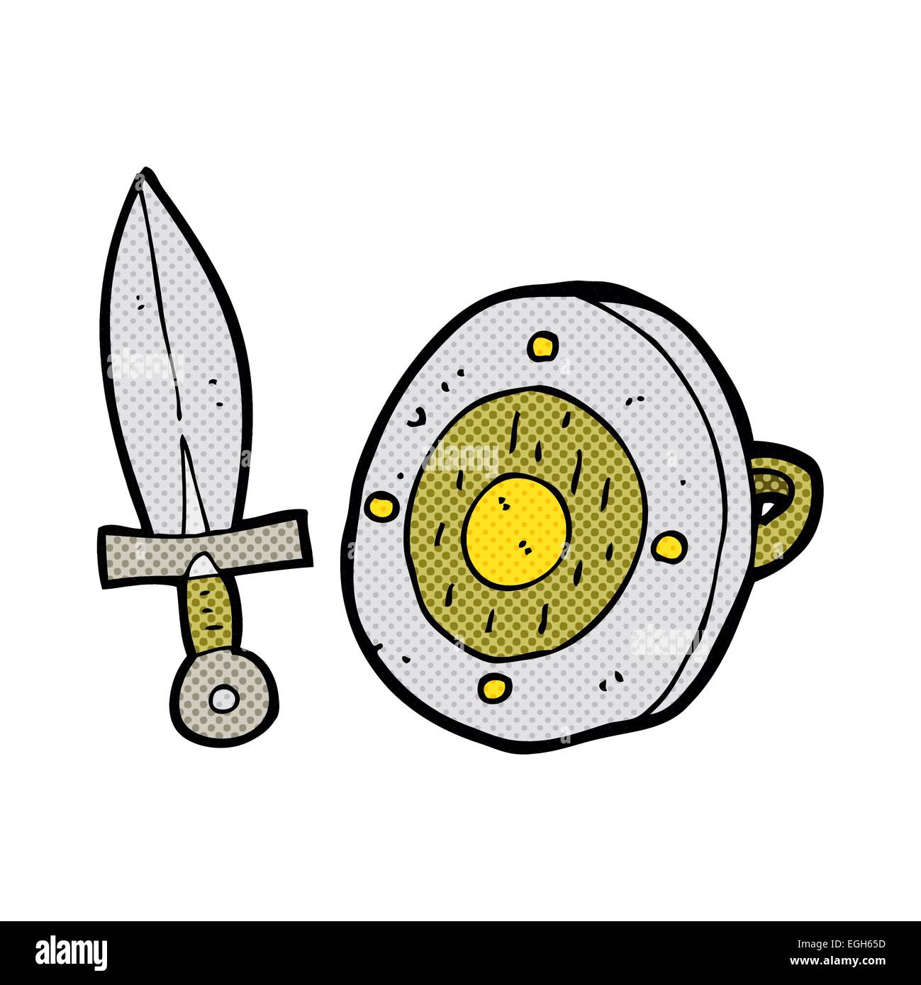 cartoon sword and shield Stock Vector Image & Art - Alamy