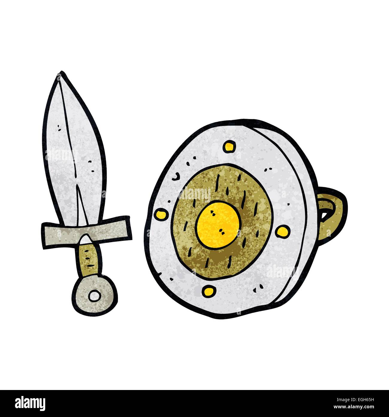 cartoon sword and shield Stock Vector Image & Art - Alamy
