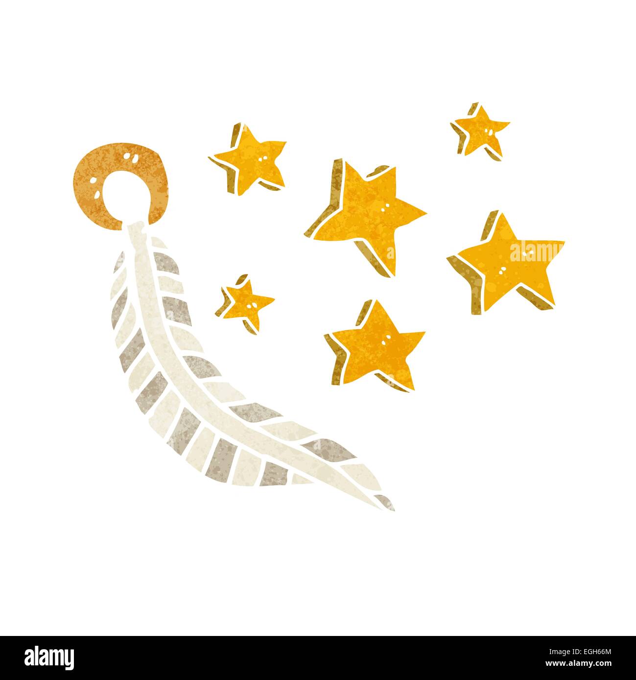 cartoon lucky charm feather Stock Vector Image & Art - Alamy