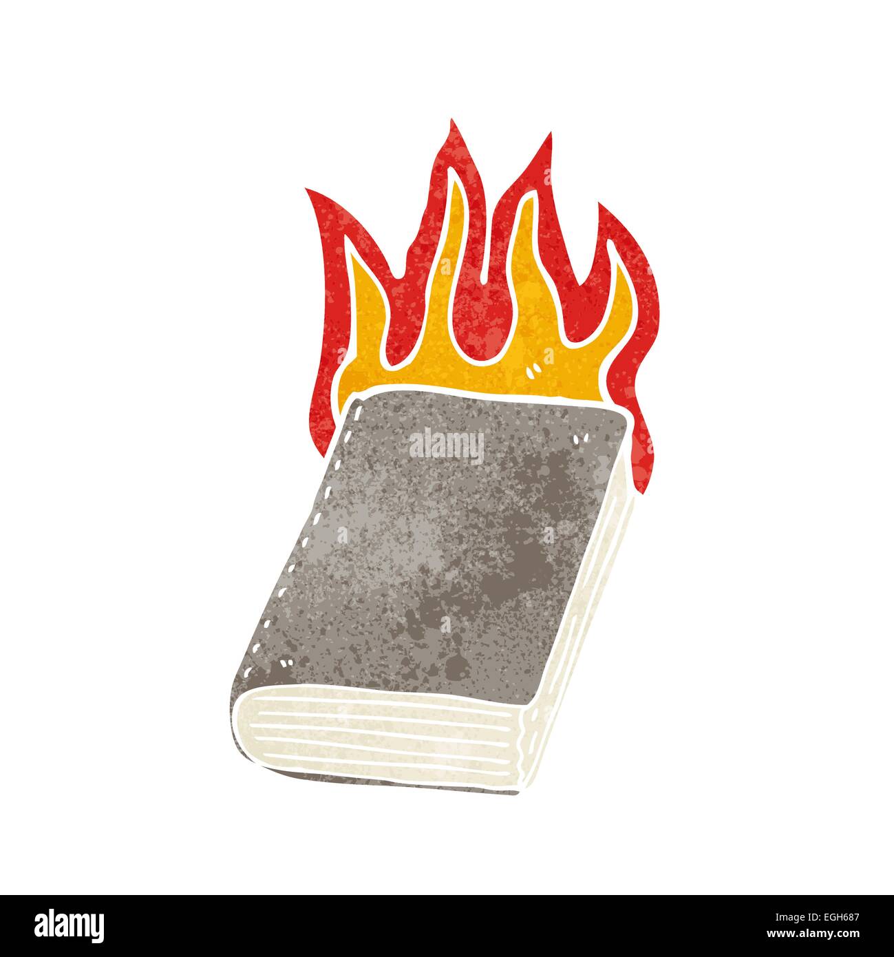 cartoon burning book Stock Vector Image & Art - Alamy