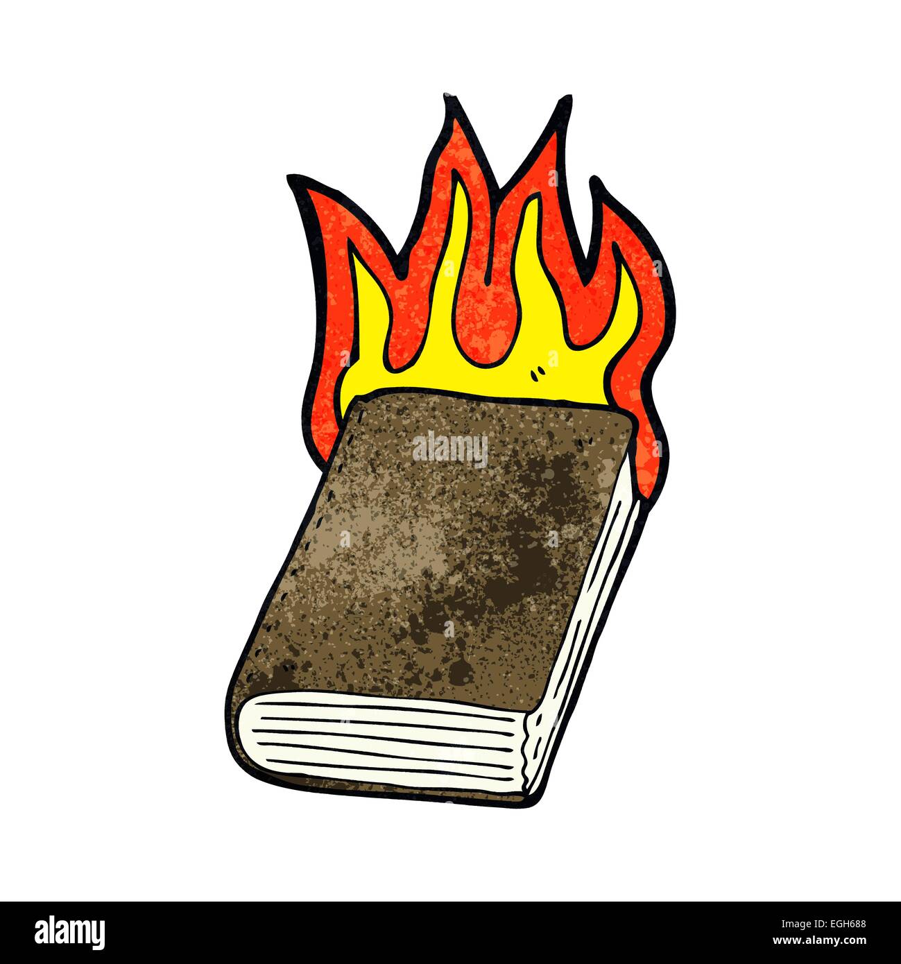 cartoon burning book Stock Vector Image & Art - Alamy