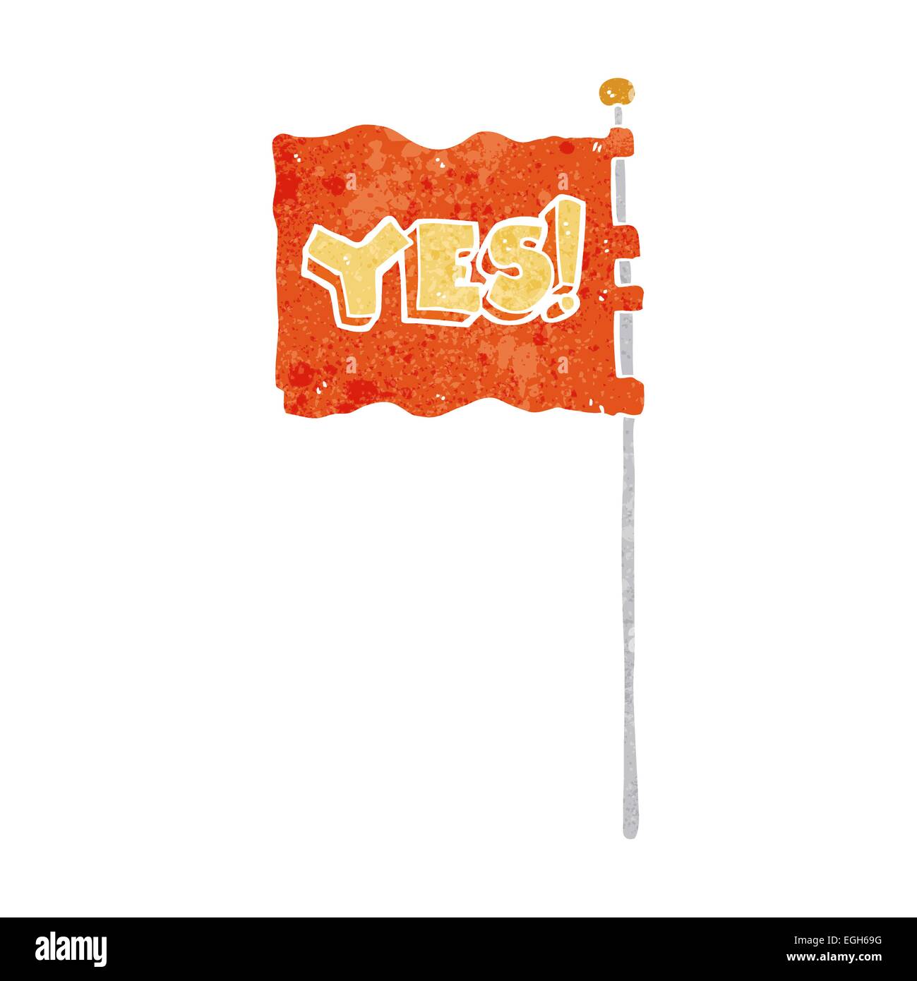 cartoon yes flag Stock Vector Image & Art - Alamy