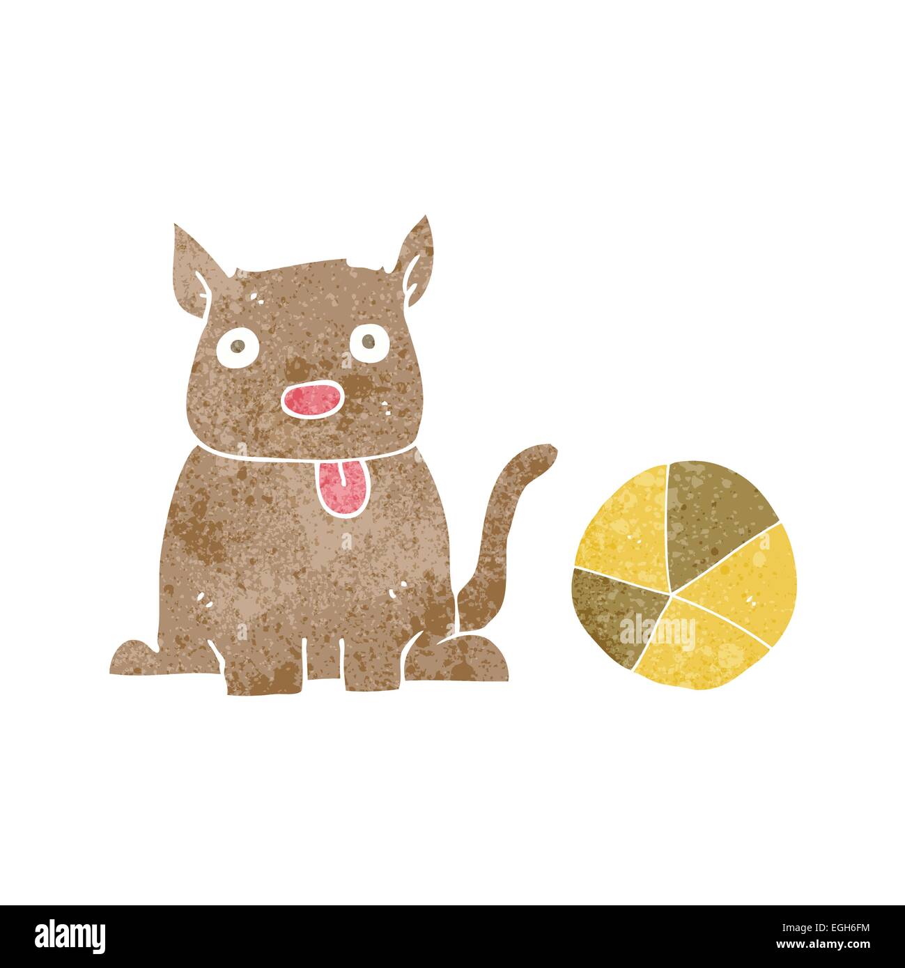 cartoon dog and ball Stock Vector Image & Art - Alamy