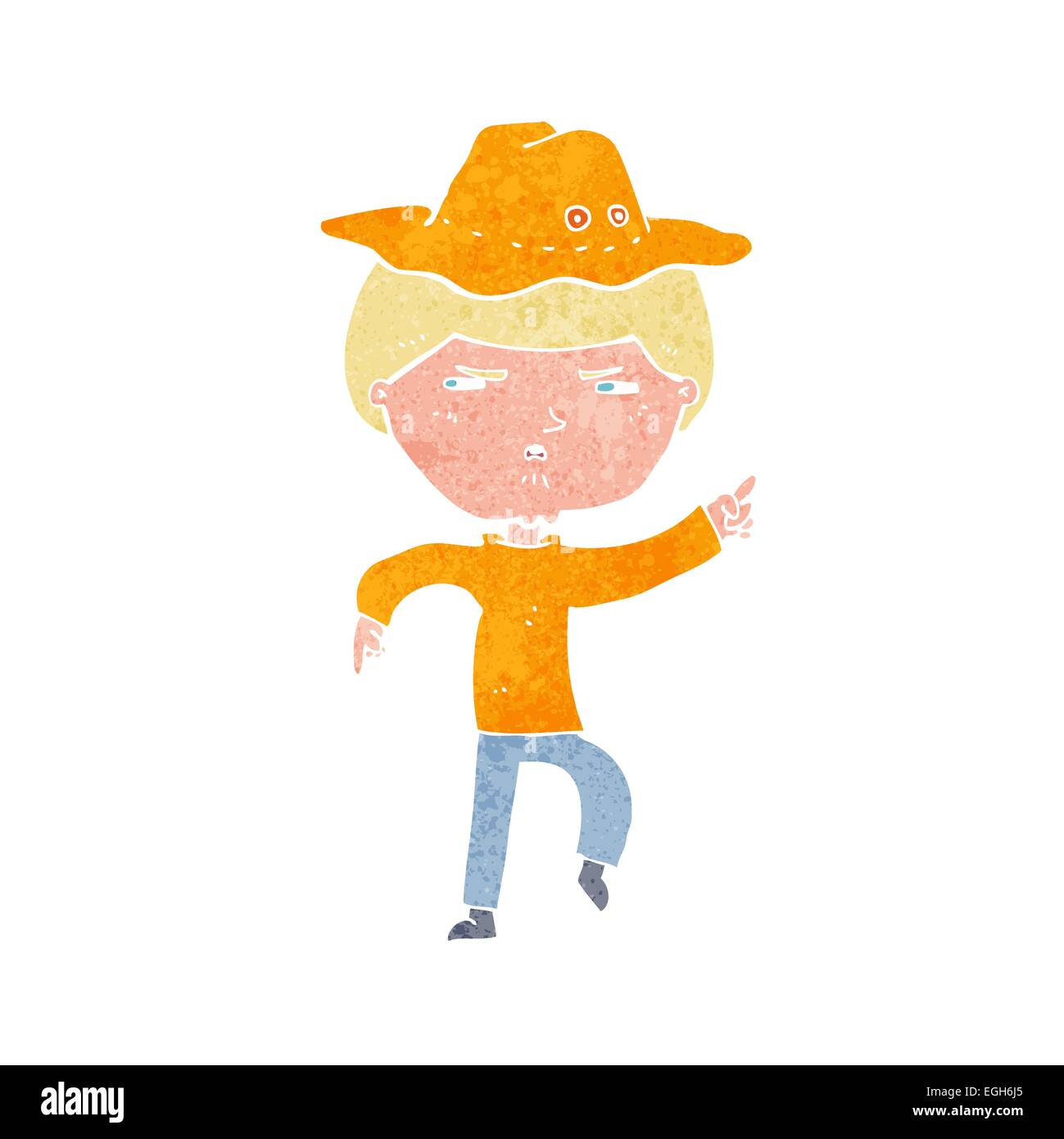 cartoon man wearing hat Stock Vector Image & Art - Alamy
