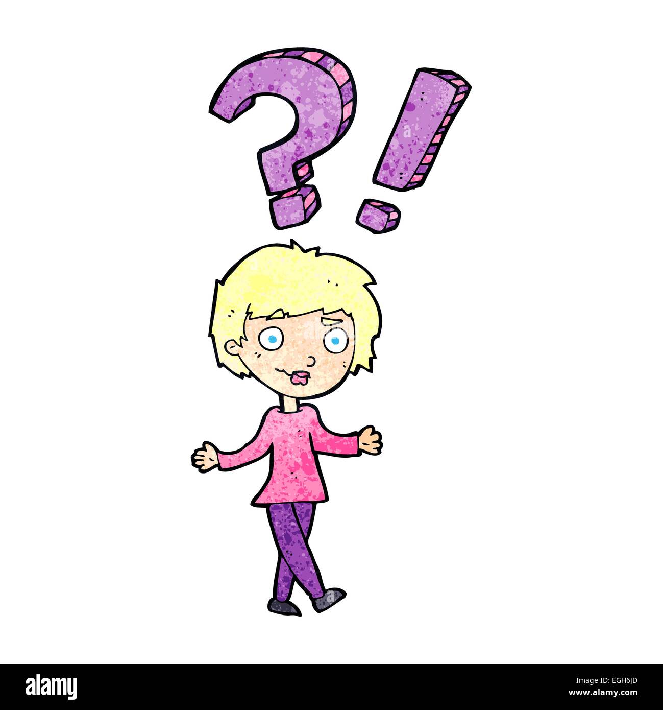 cartoon woman asking question Stock Vector Image & Art - Alamy