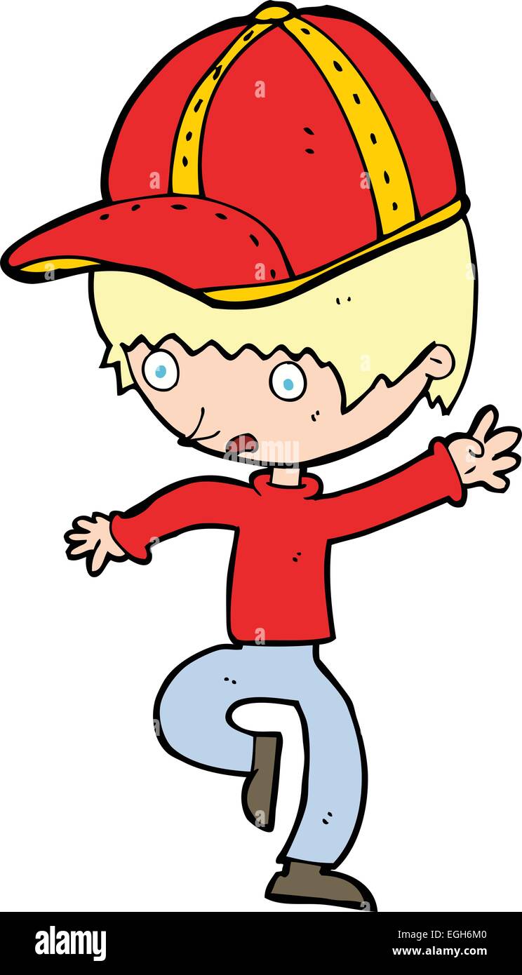 cartoon school boy wearing cap Stock Vector Image & Art - Alamy
