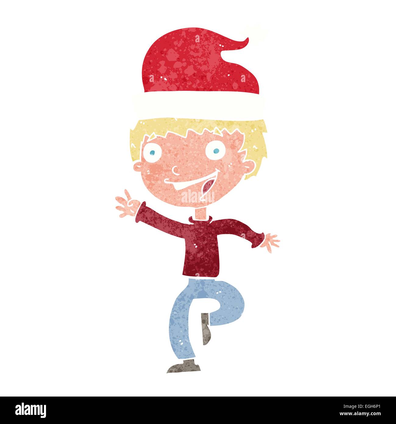 cartoon man getting ready for christmas Stock Vector Image & Art - Alamy