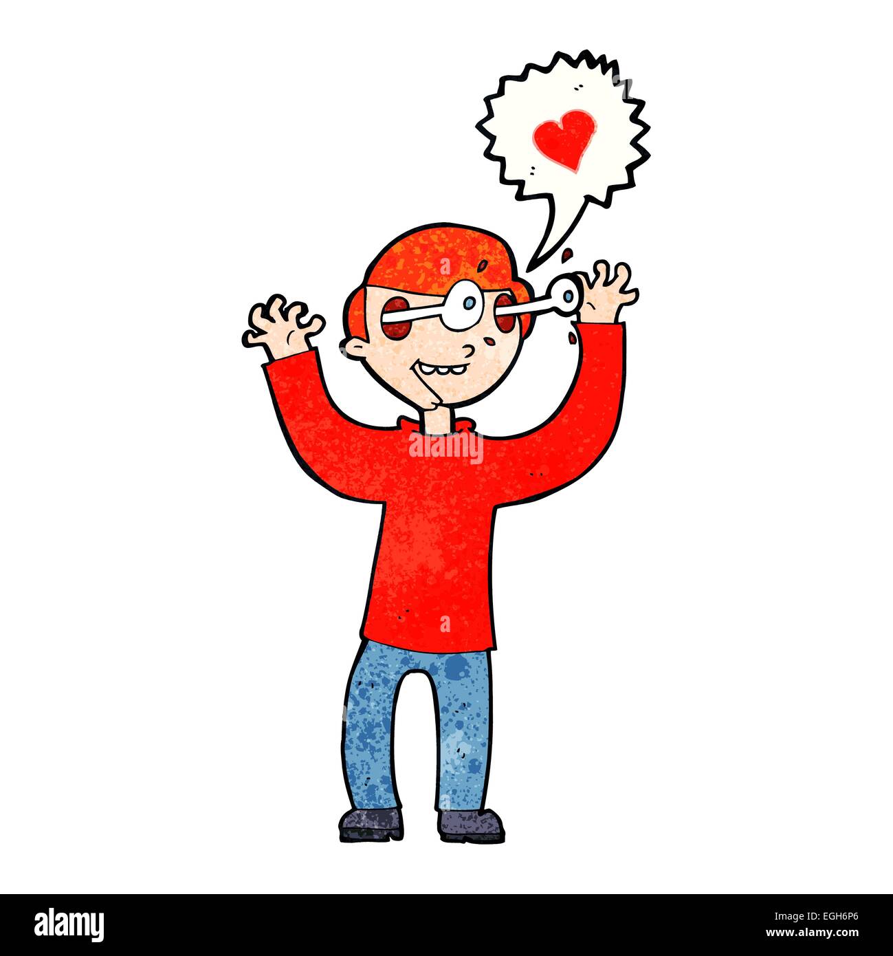 cartoon man in love Stock Vector Image & Art - Alamy