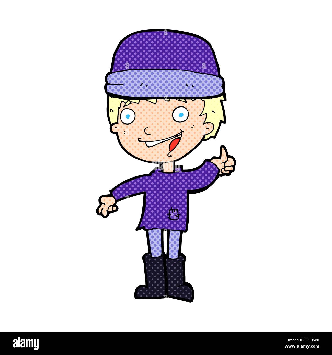 cartoon man wearing a hat Stock Vector Image & Art - Alamy