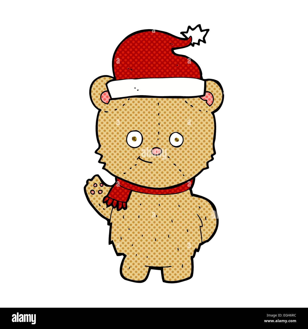 cartoon christmas teddy bear Stock Vector Image & Art - Alamy