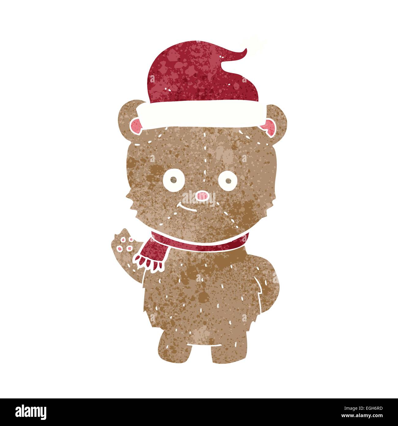 cartoon christmas teddy bear Stock Vector Image & Art - Alamy
