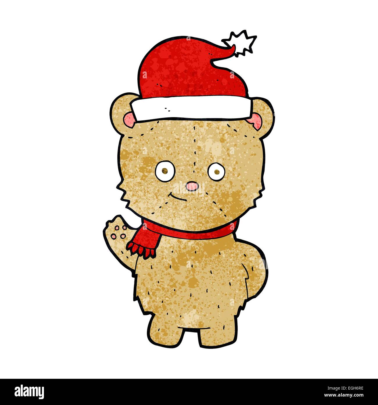 cartoon christmas teddy bear Stock Vector Image & Art - Alamy