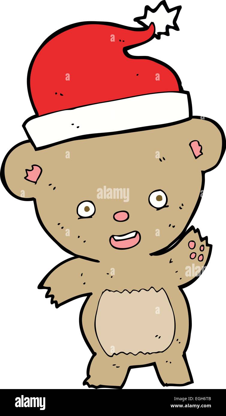 cartoon christmas teddy bear Stock Vector Image & Art - Alamy