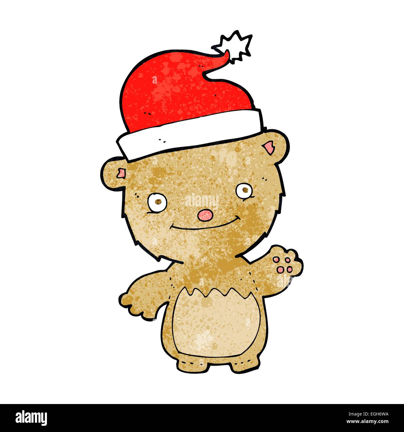 cartoon christmas teddy bear Stock Vector Image & Art - Alamy