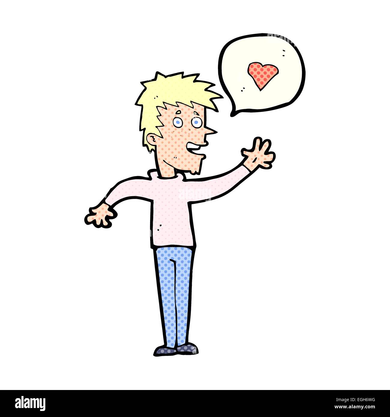 cartoon man in love Stock Vector Image & Art - Alamy
