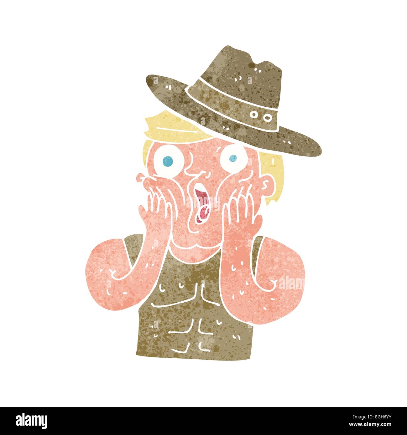 Australian outback cowboy man Stock Vector Images - Alamy