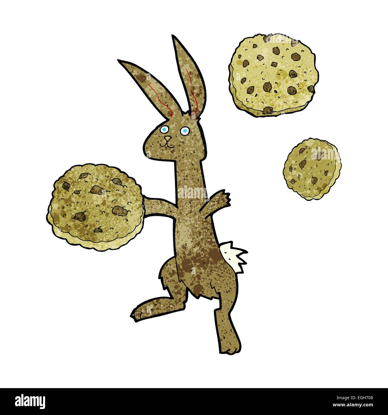 cartoon rabbit with cookies Stock Vector Image & Art - Alamy