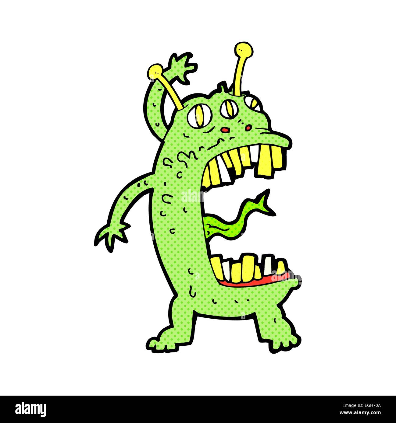 cartoon crazy monster Stock Vector Image & Art - Alamy