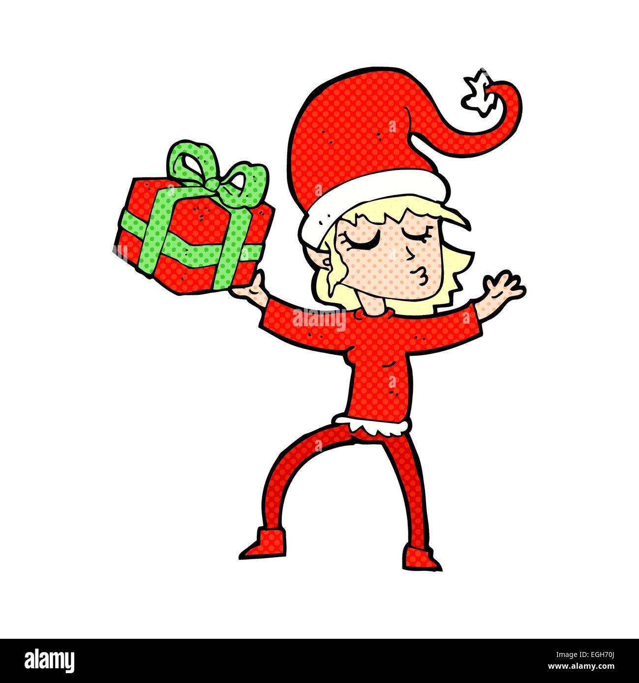 cartoon santa's helper Stock Vector Image & Art - Alamy