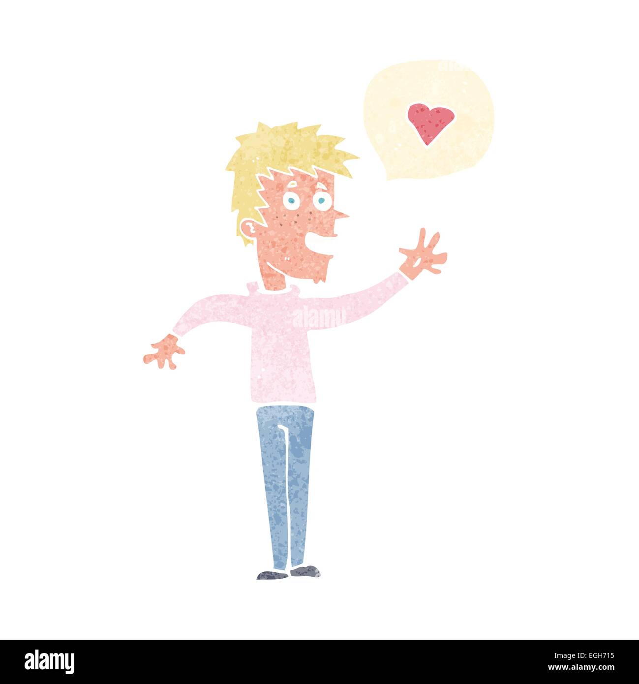 cartoon man in love Stock Vector Image & Art - Alamy