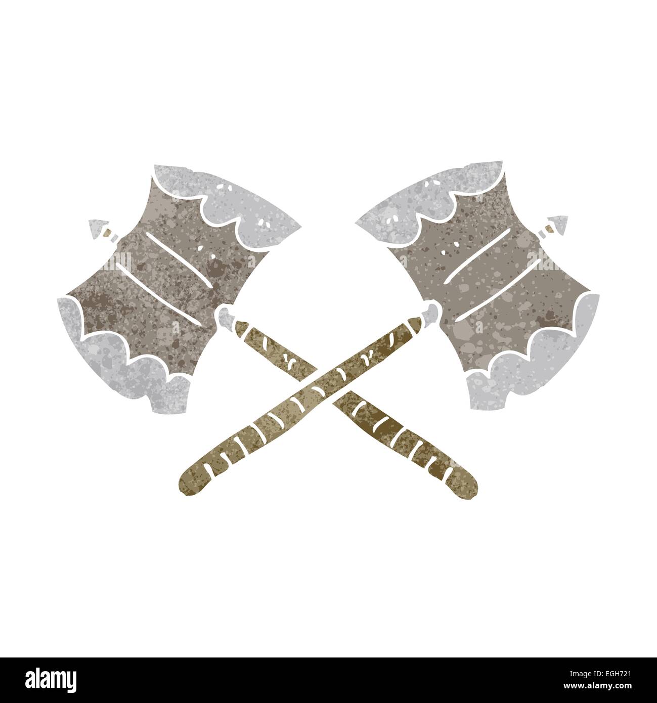 crossed axes cartoon Stock Vector Image & Art - Alamy