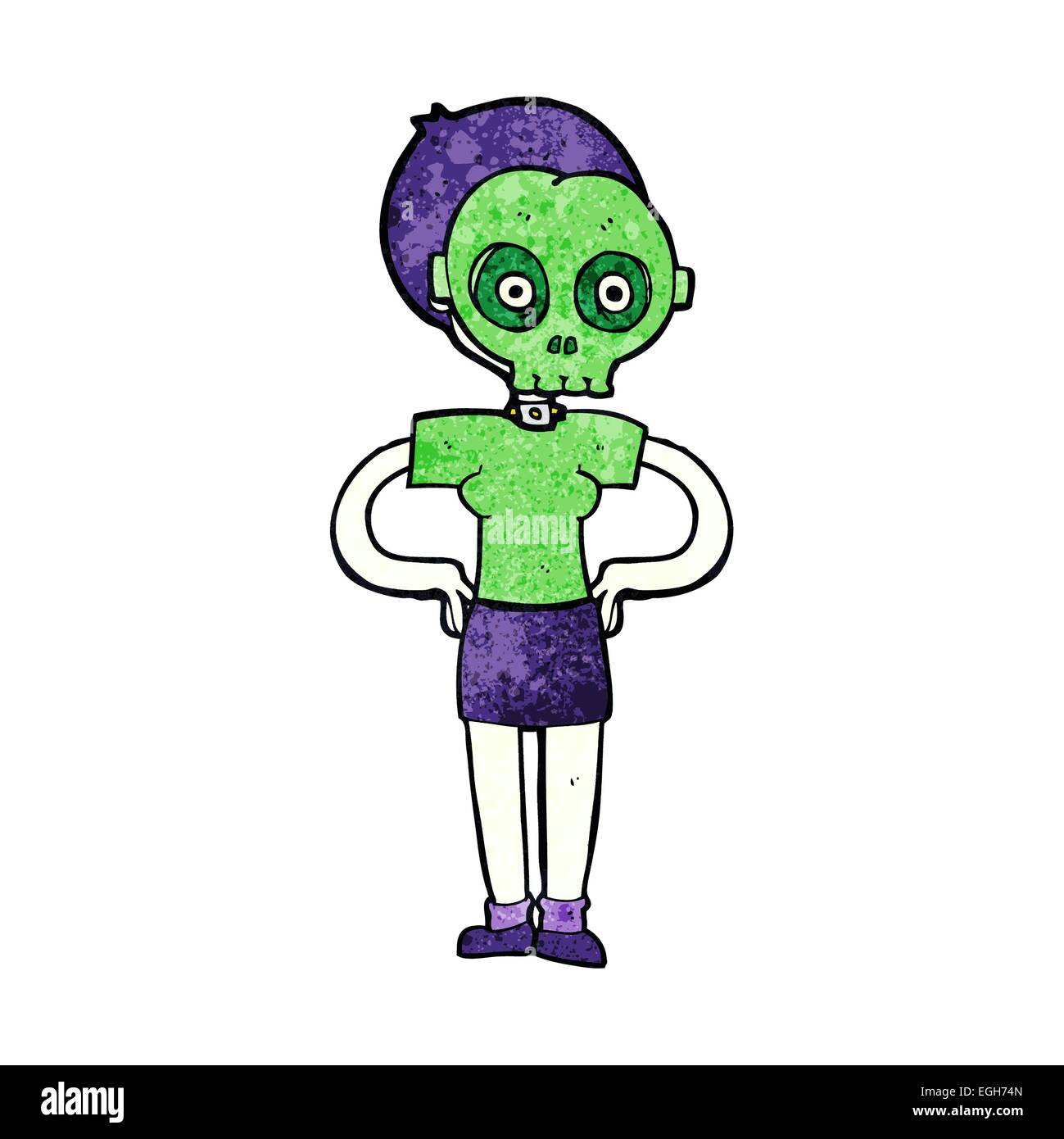 cartoon woman wearing halloween mask Stock Vector Image & Art - Alamy