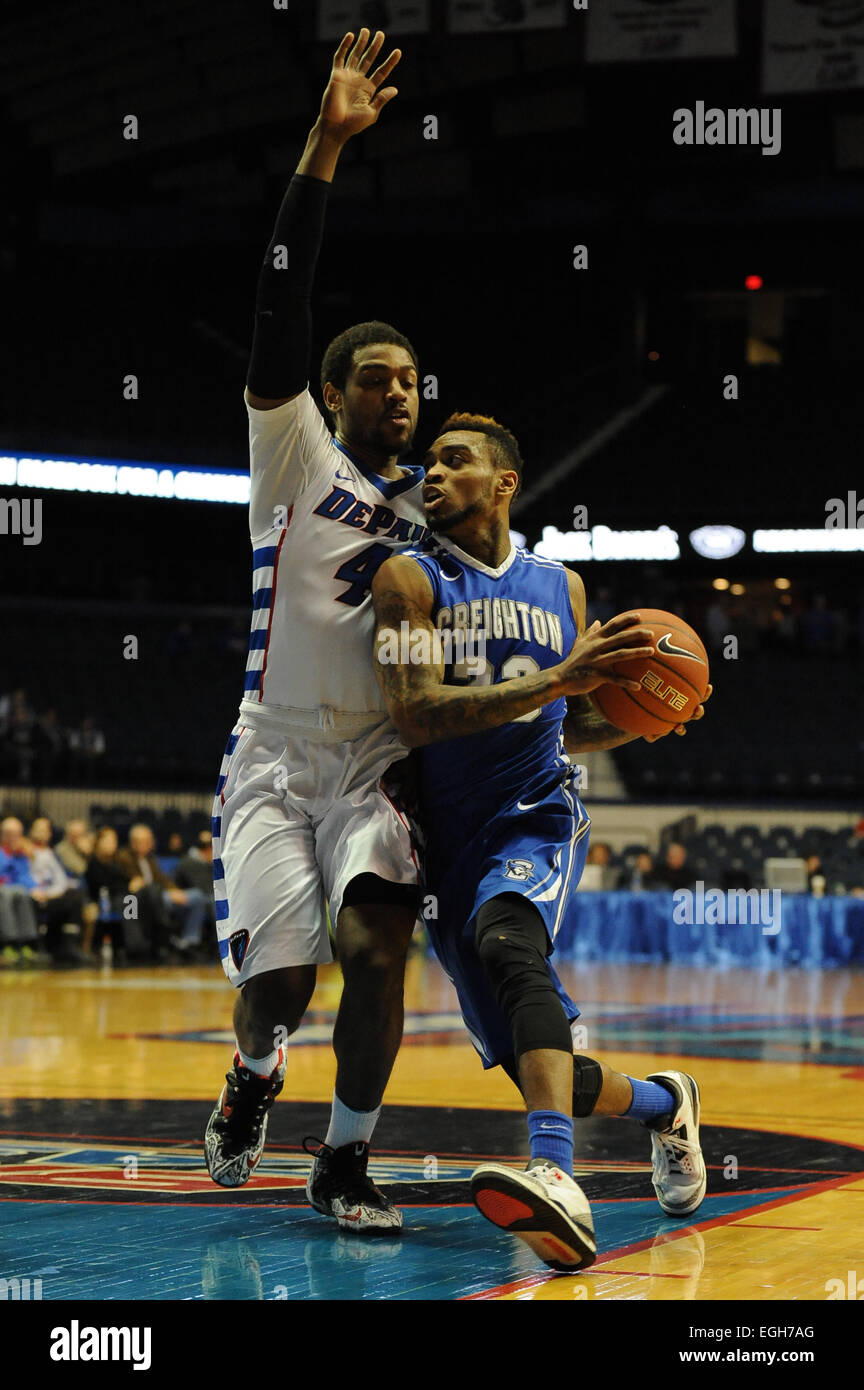 February 24, 2015: Creighton Bluejays guard James Milliken (23 ...