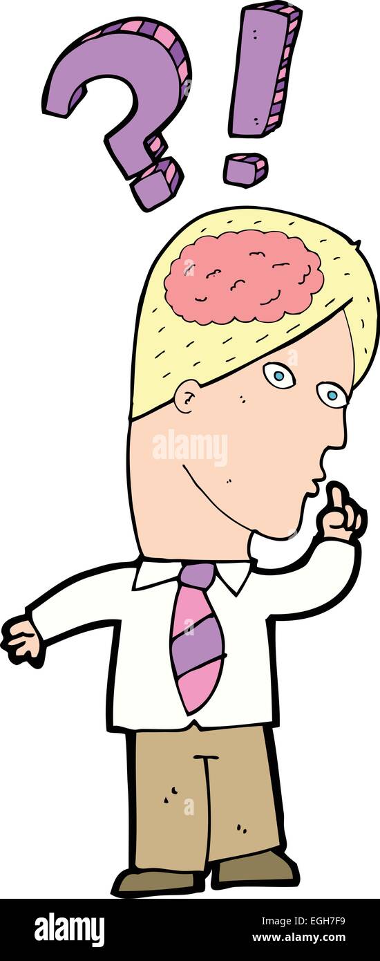 cartoon man asking question Stock Vector Image & Art - Alamy