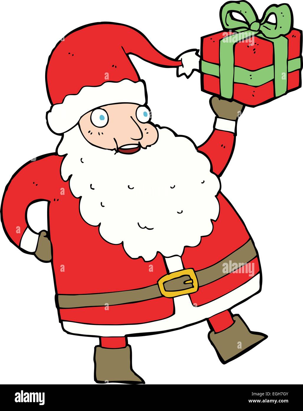 cartoon santa claus Stock Vector Image & Art - Alamy