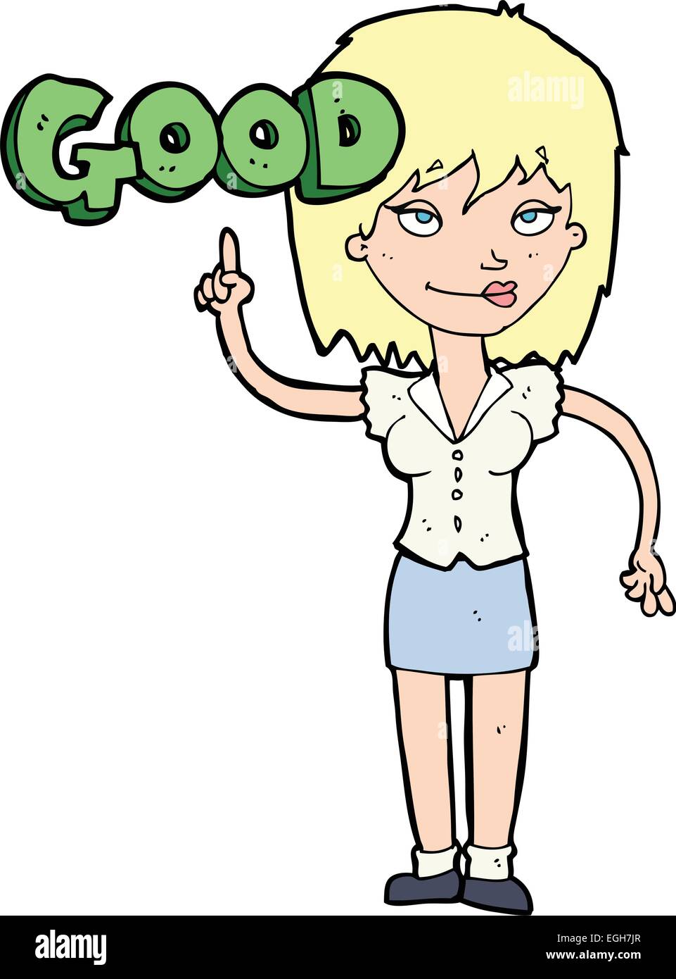 cartoon woman doing good Stock Vector Image & Art - Alamy