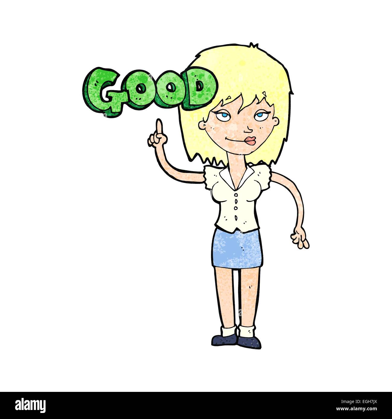 cartoon woman doing good Stock Vector Image & Art - Alamy