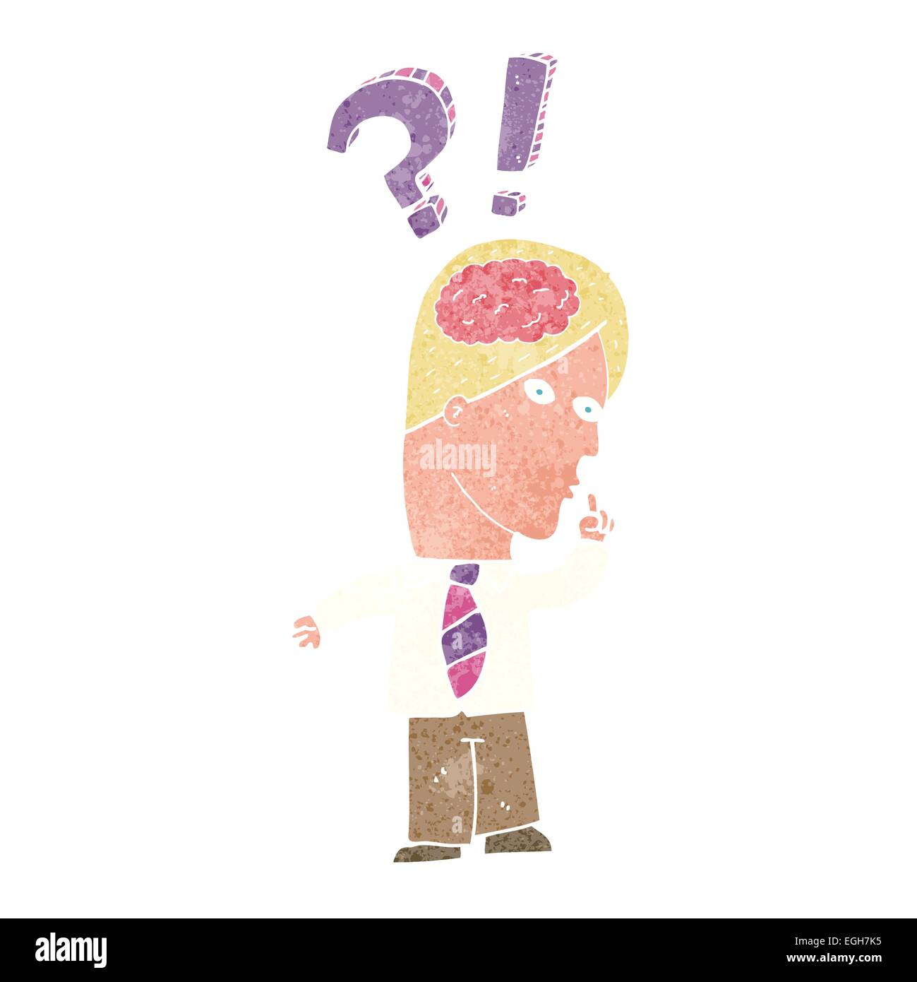 cartoon man asking question Stock Vector Image & Art - Alamy