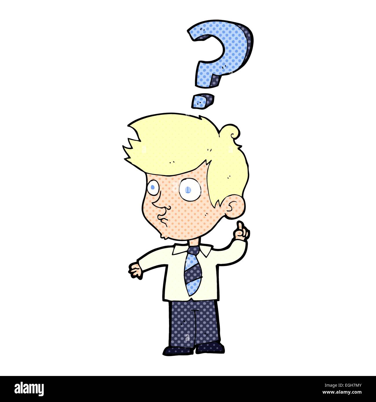 cartoon man asking question Stock Vector Image & Art - Alamy