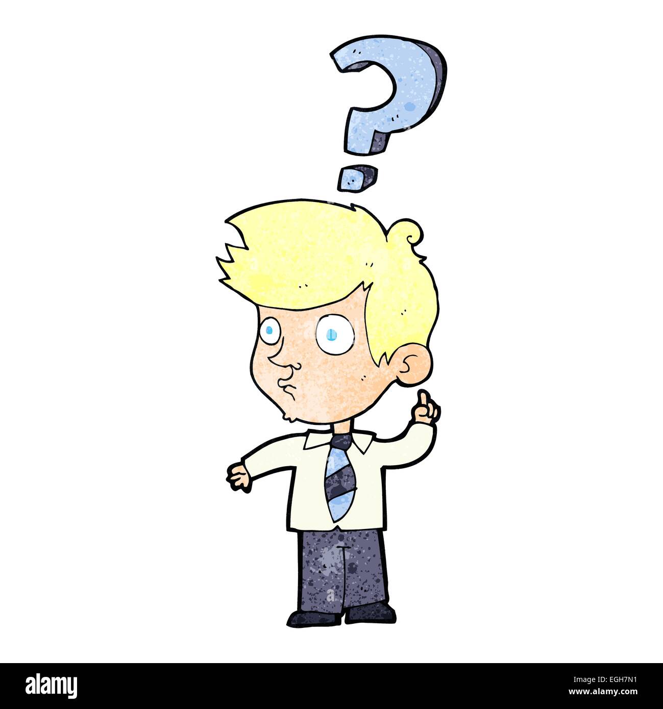 cartoon man asking question Stock Vector Image & Art - Alamy