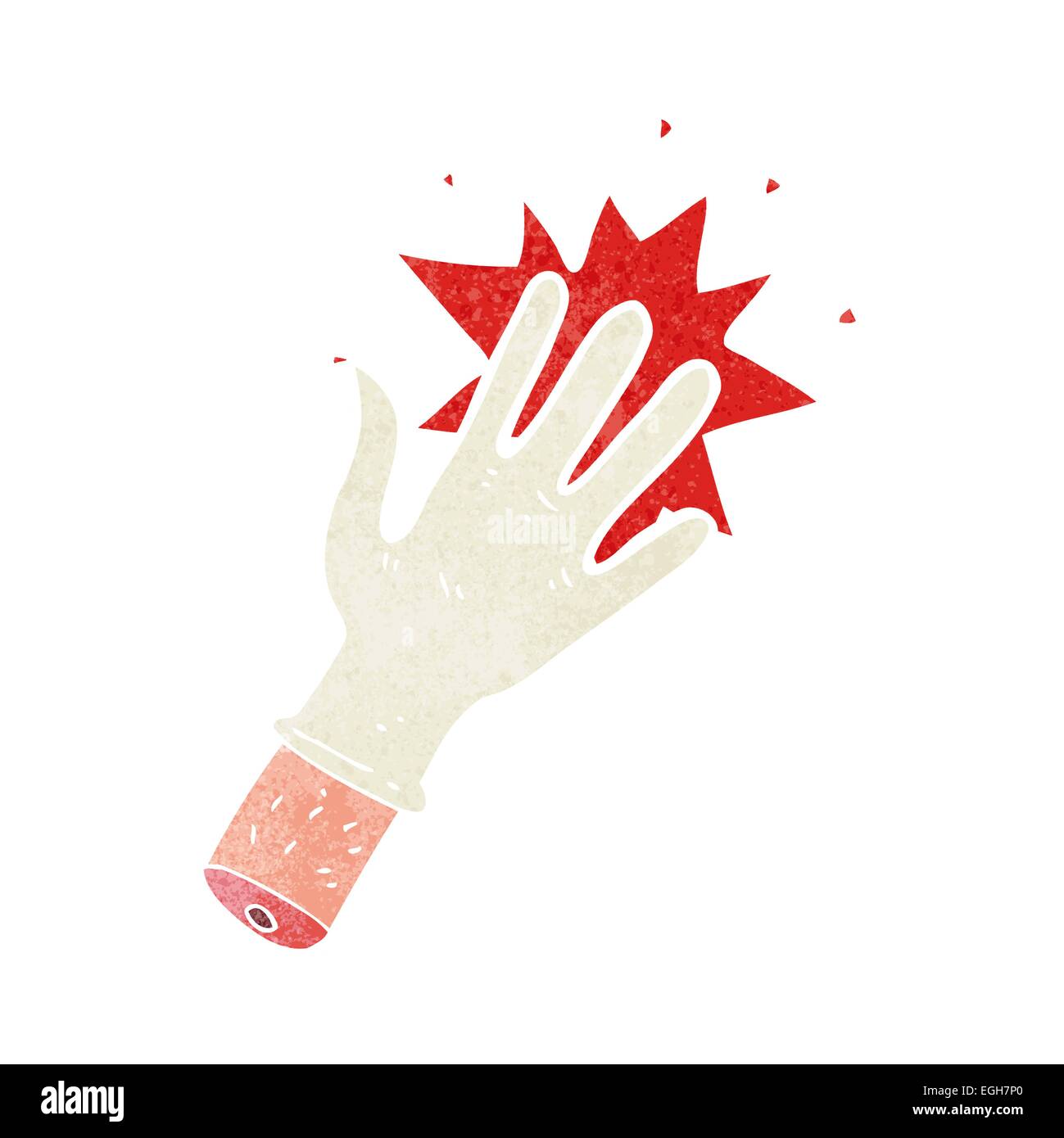 cartoon snapping rubber glove symbol Stock Vector Image & Art - Alamy