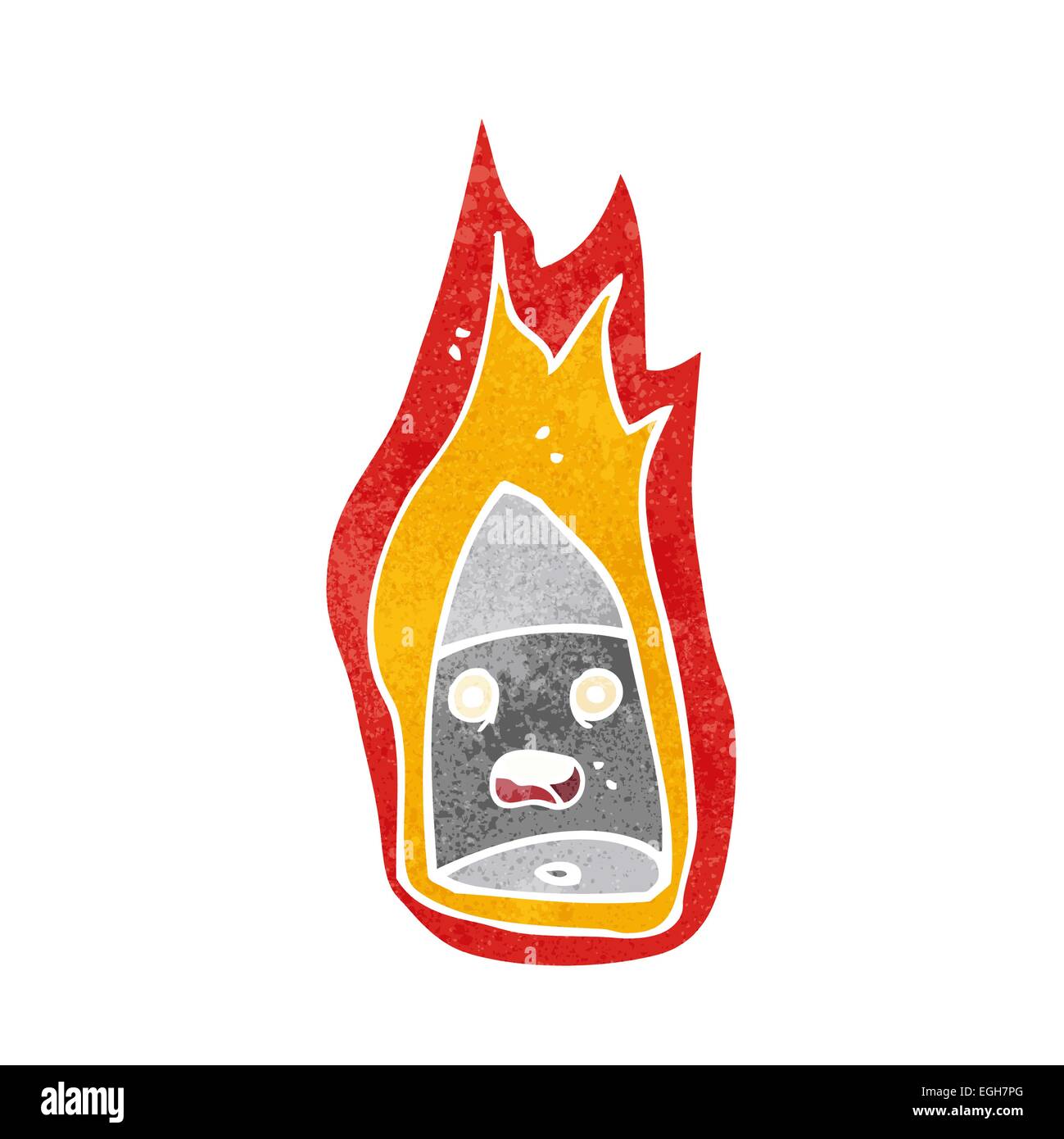 cartoon flaming bullet Stock Vector Image & Art - Alamy