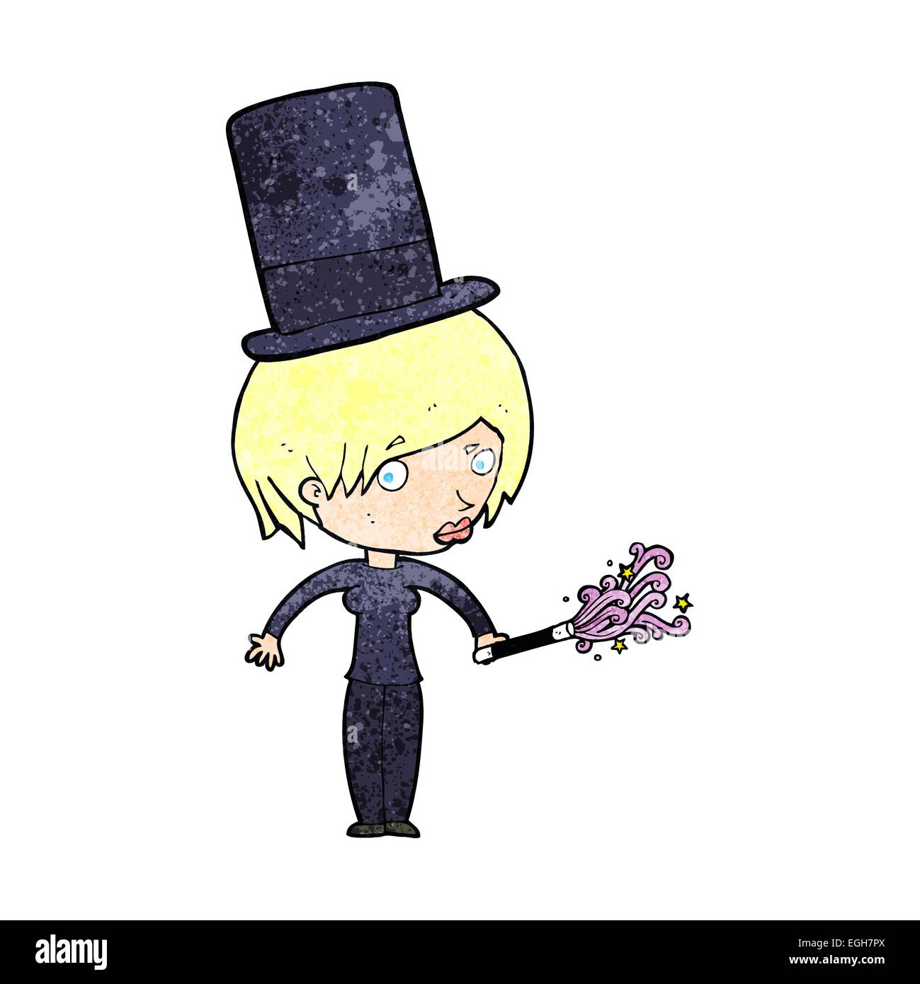 cartoon female magician Stock Vector Image & Art - Alamy