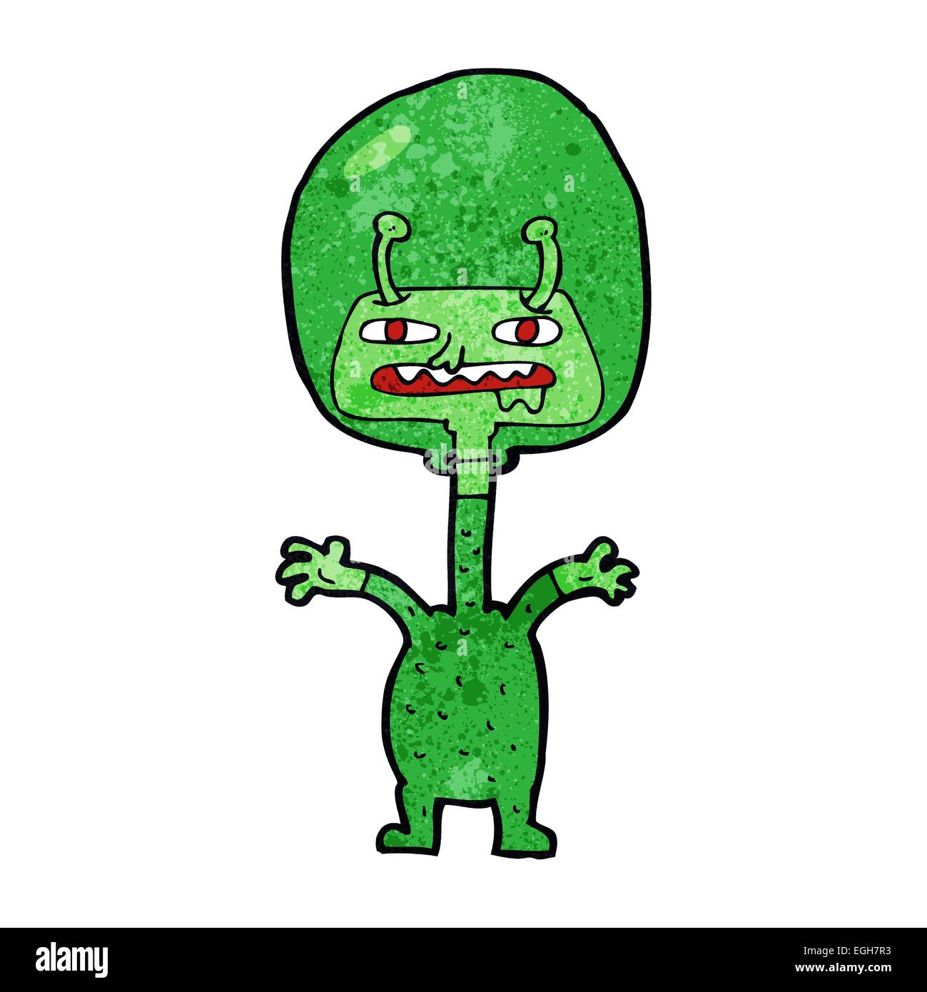 cartoon space alien Stock Vector Image & Art - Alamy