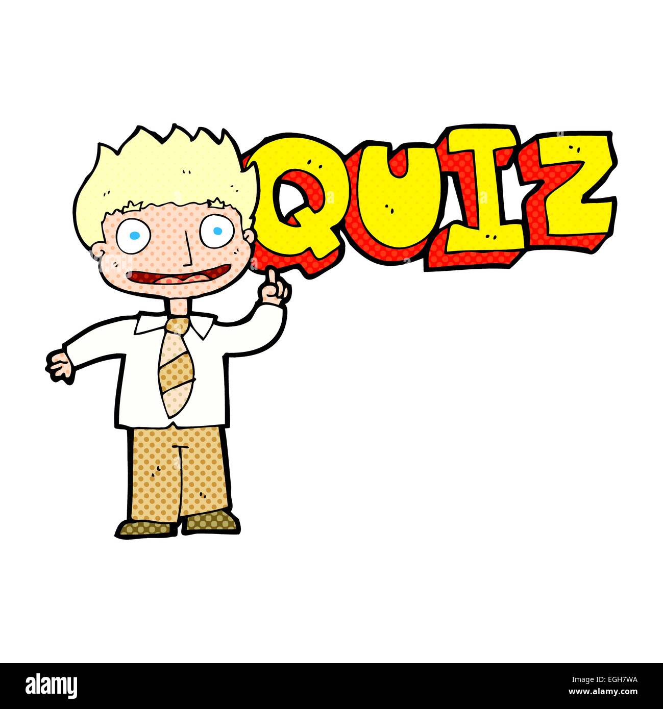 quiz sign cartoon Stock Vector Image & Art - Alamy